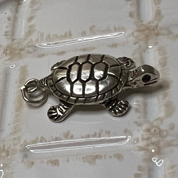 Sterling | Jewelry | Vintage Turtle Charm Sterling Silver Nos Sea ...